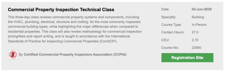 ICC approves CCPIA’s Commercial Property Inspection Technical Class - CCPIA