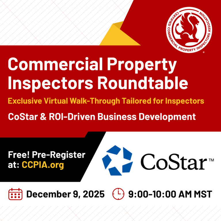 Commercial Property Inspectors Roundtable Meeting #26: CoStar for ROI ...