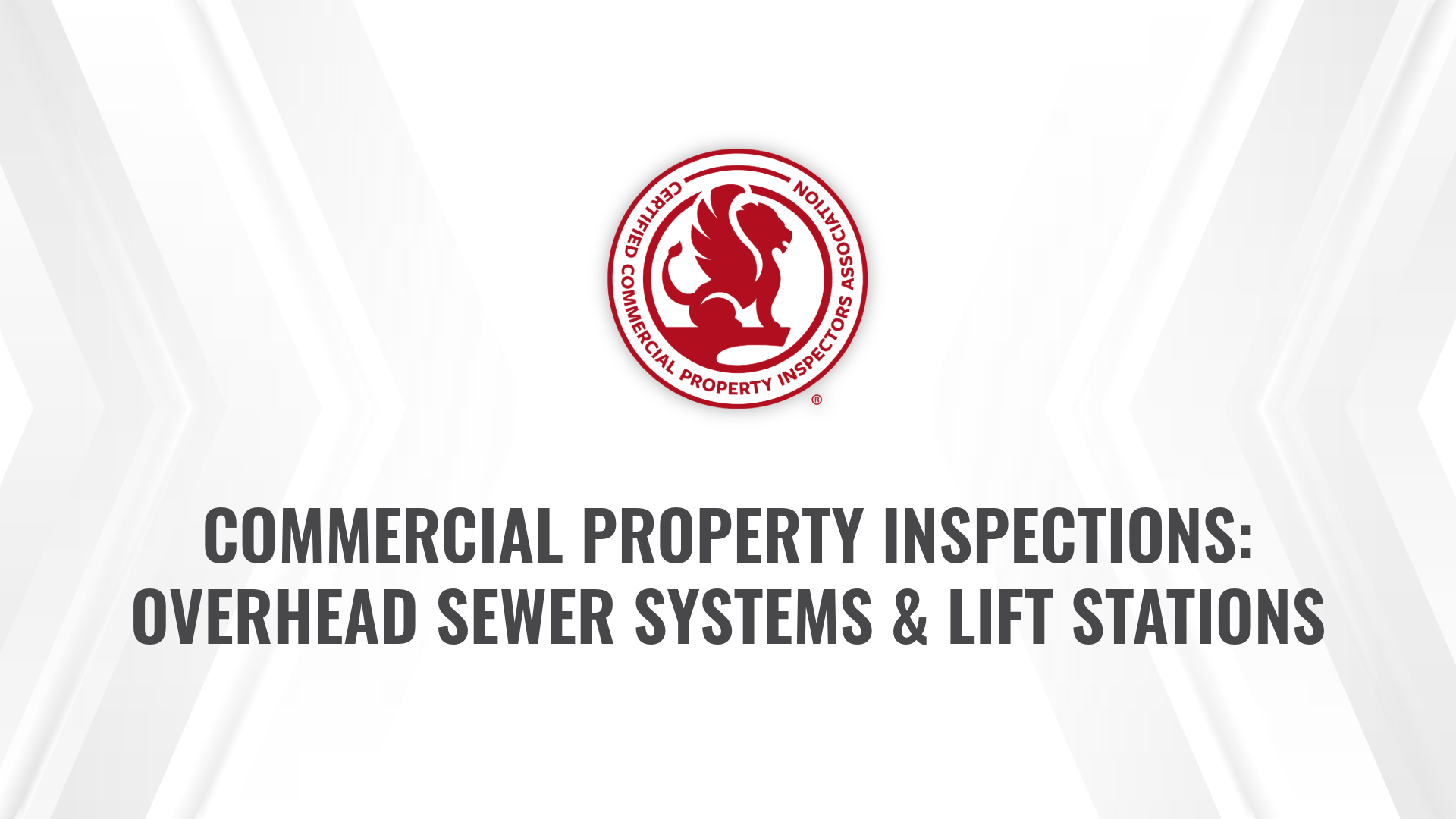 Overhead Sewer Systems and Lift Stations - CCPIA