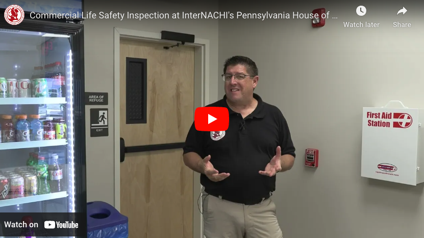 Commercial Life Safety Inspection at InterNACHI's Pennsylvania House of ...