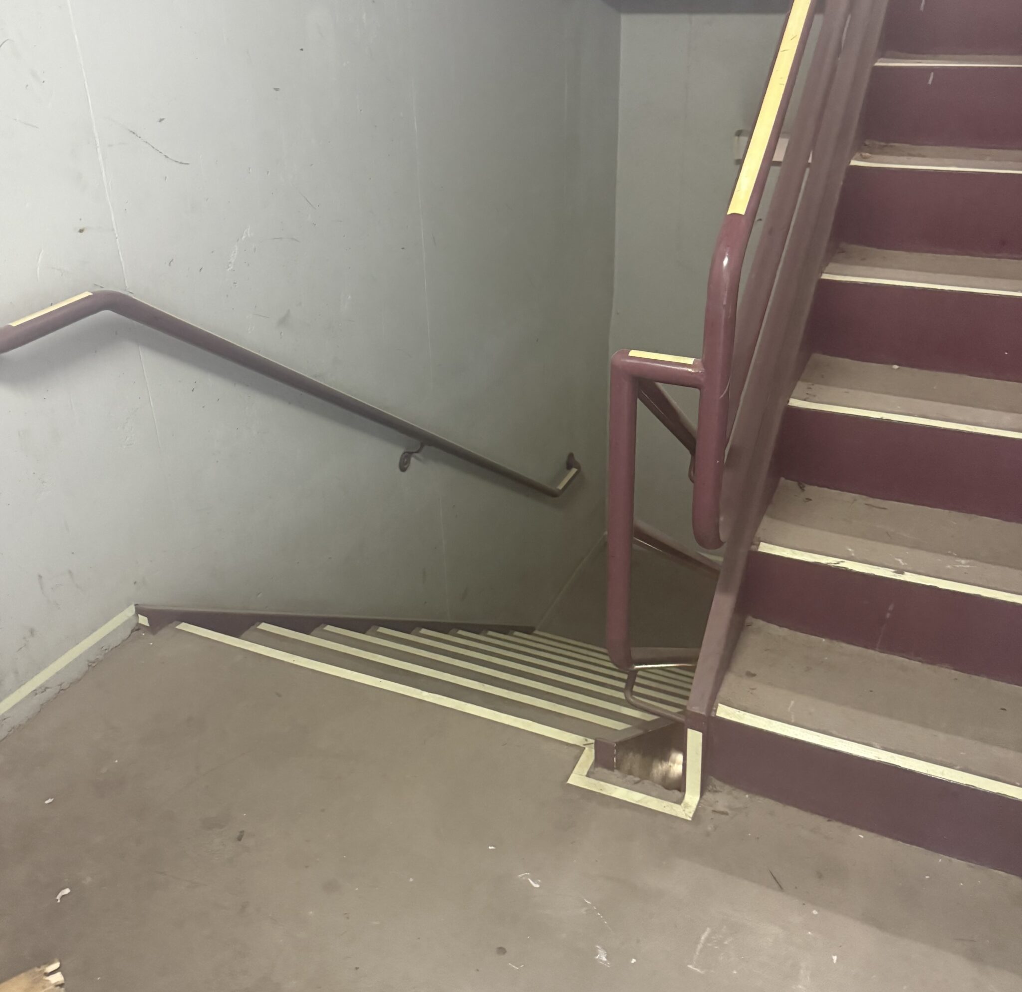 Exit Stairwells: Safety-Grade Luminescent Tape