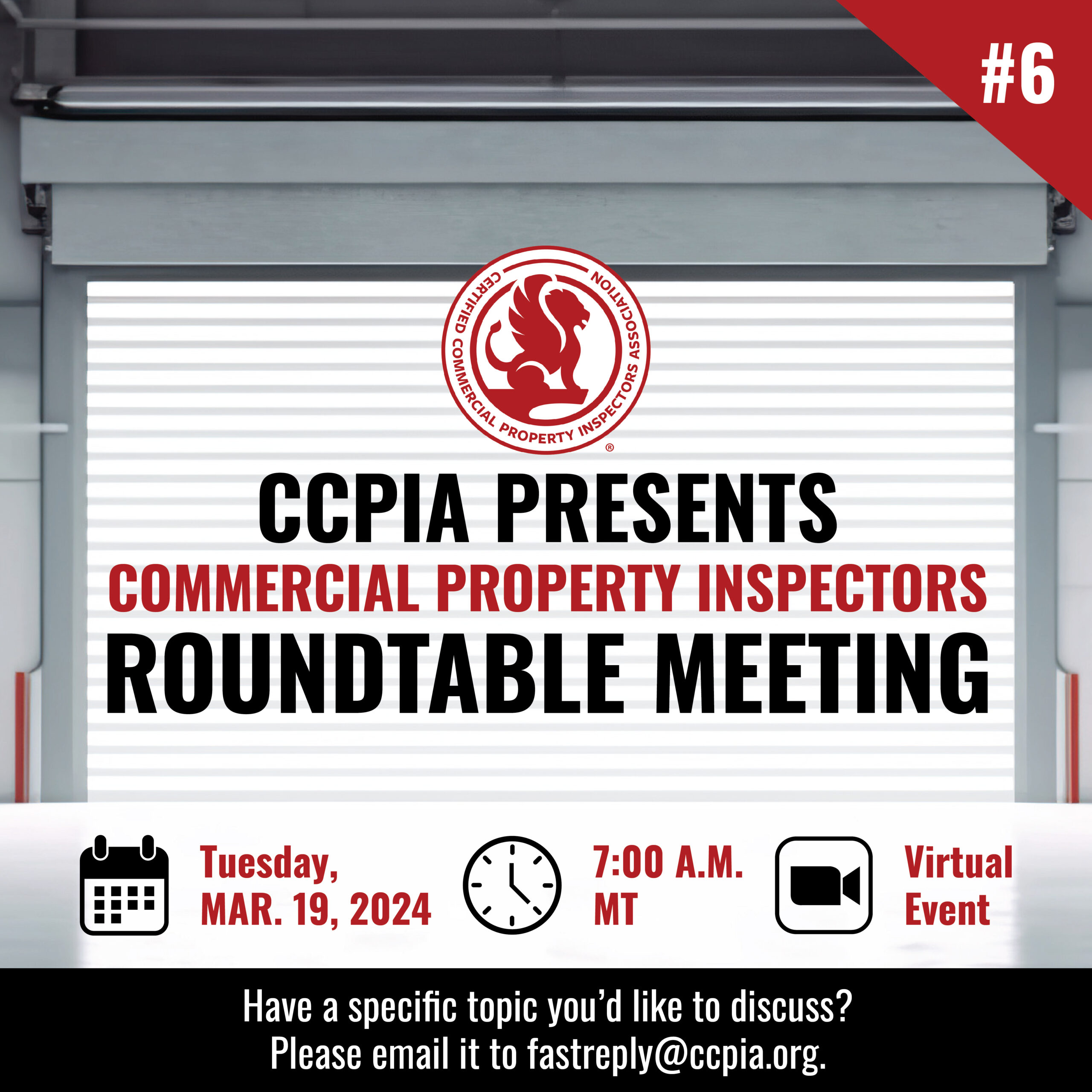 Commercial Property Inspectors Roundtable Meeting - CCPIA